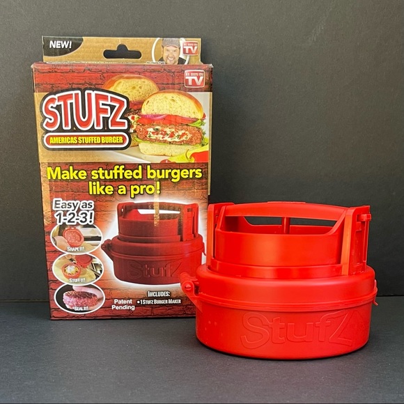 As Seen On TV | Kitchen | Stufz Stuffed Burger Press Hamburger Patty ...